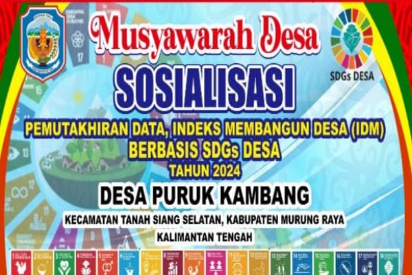 Musyawarah Pemdes Puruk Kambang Dalam Sosialisasi Pemutakhiran Data Indeks Membangun Desa ...