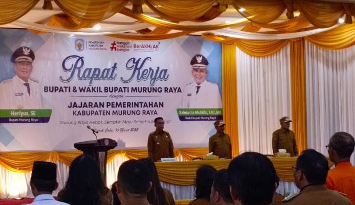Pemda Kabupaten Murung Raya Resmi Gelar Rapat Kerja Perdana Bupati Dan Wakil Bupati - SEMAKU